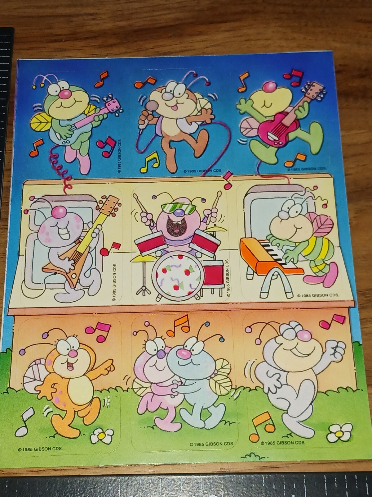 Vintage Stickers, Doodle Bugs Gibson Glows In Dark,1 Sheet,(stk5 Bx) | eBay