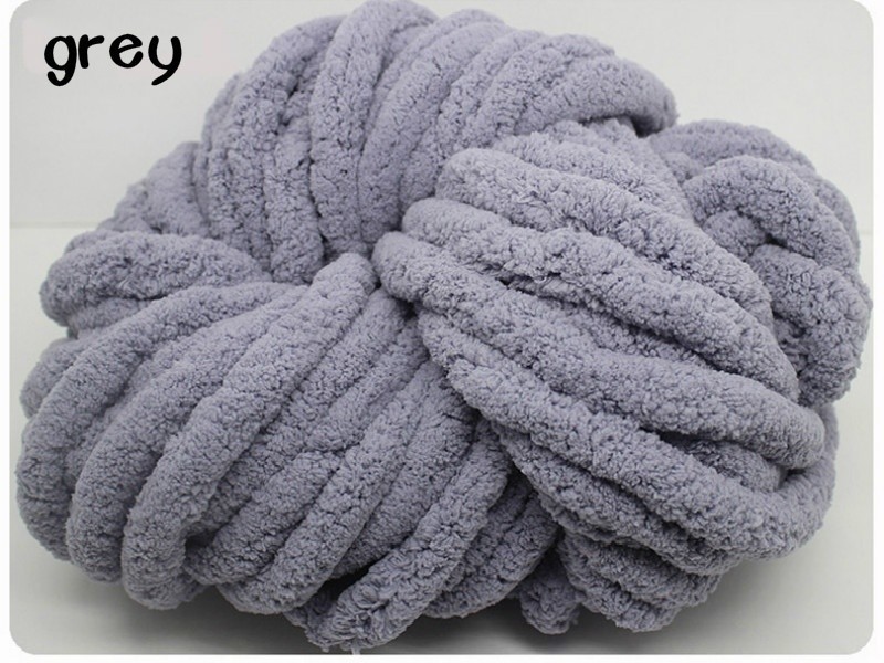 Chunky Wool Yarn Soft Bulky Knitting Wool Roving Yarn Crochet Hat Scarf ...