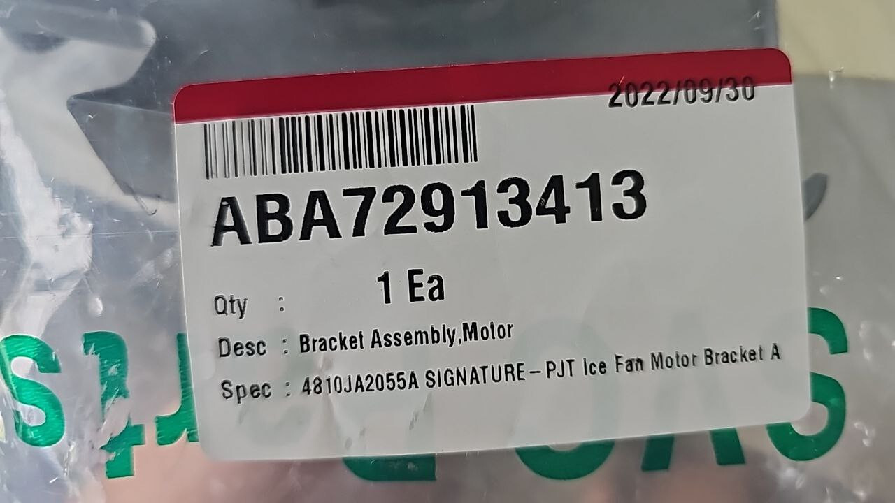 Exact Replacement ABA72913413 for LG Refrigerator Evaporator Fan Motor ...