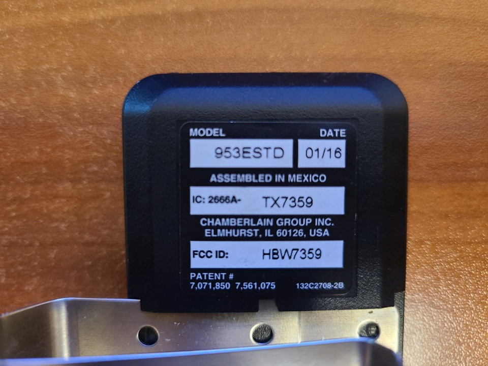 LiftMaster Chamberlain 953ESTD Garage Door Opener Remote- Black OEM ...