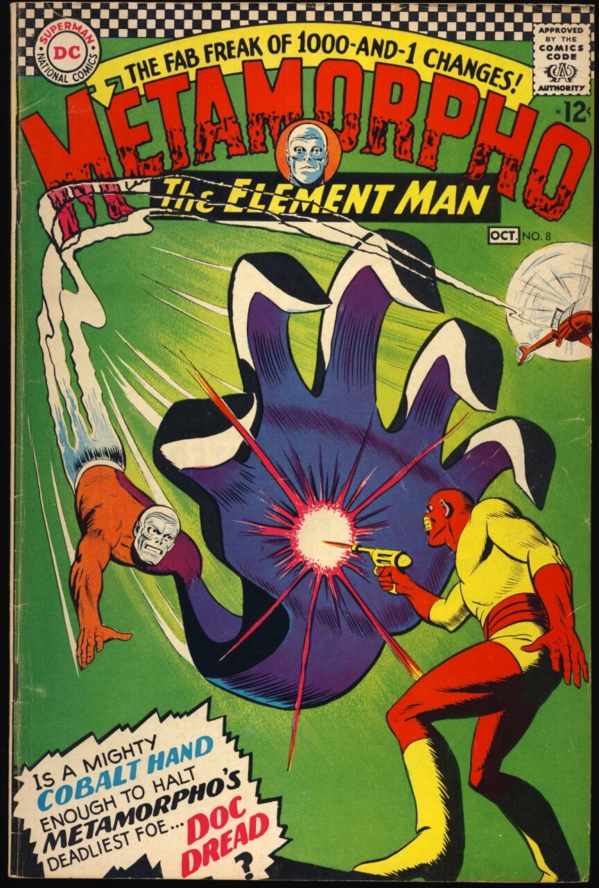 METAMORPHO #8 1966 FN- "Element Man, Public Enemy" DC COMICS | eBay