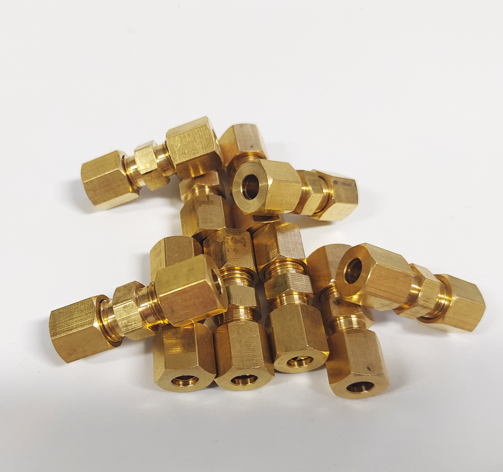 10x 3/16" OD Brass Brake Pipe Connector Tubing Joiner Line Union ...