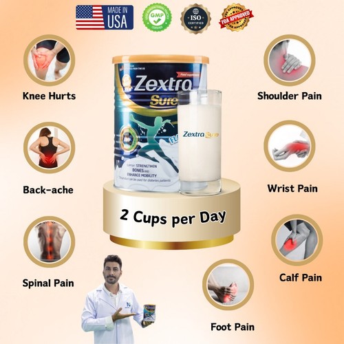 100% AUTHENTIC 2 x 400g Zextra Sure Milk Powder Knee Back Pain ...