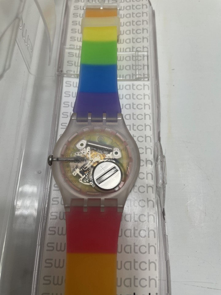 Swatch Open Since'83 Magic Summer Multicolor Dial Quartz Wristwatch ...