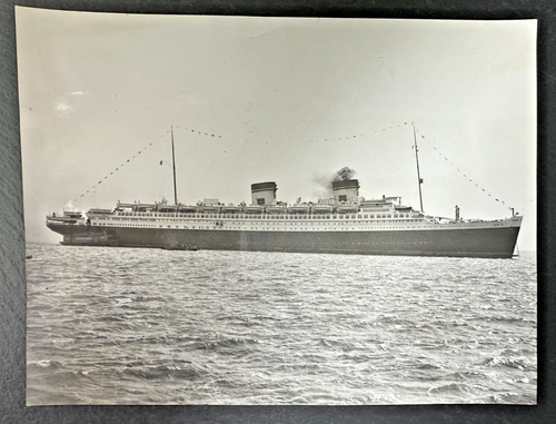 1933 SS REX ITALIAN LINE DAY'S RUN RECORD SETTING PHOTO FP455 | eBay
