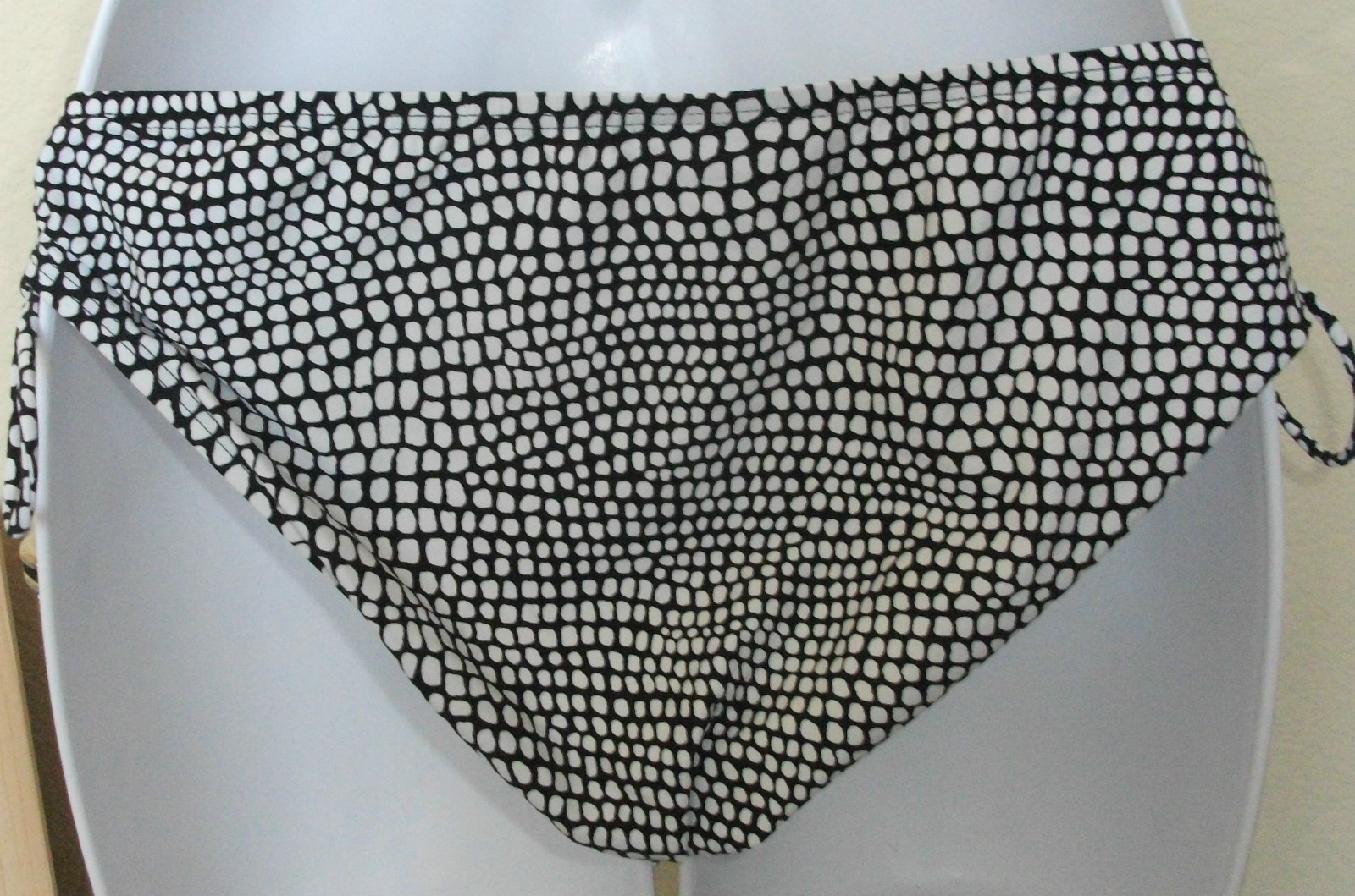 NWT COCO REEF coffee been/spot/dot cinched side swim bikini bottom,S,M ...