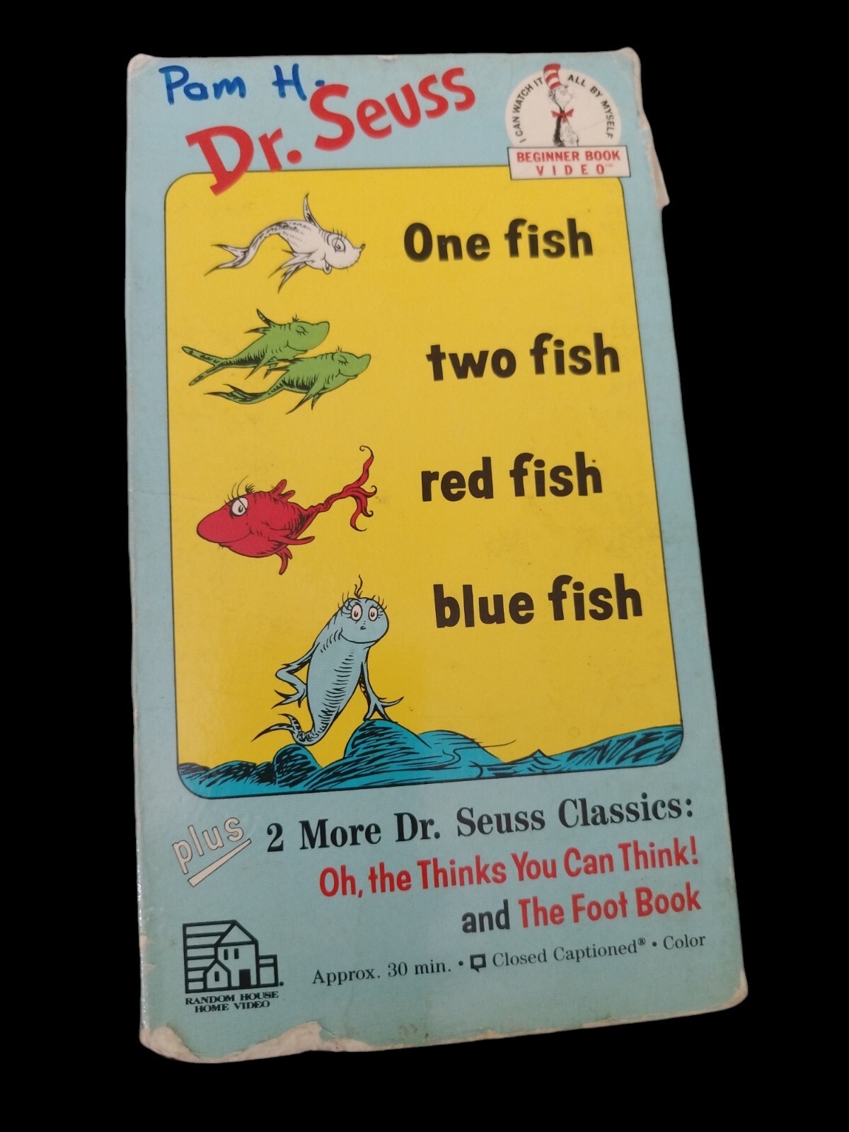 Dr. Seuss One Fish Two Fish Red Fish Blue Fish VHS PLUS 2 More Tales ...