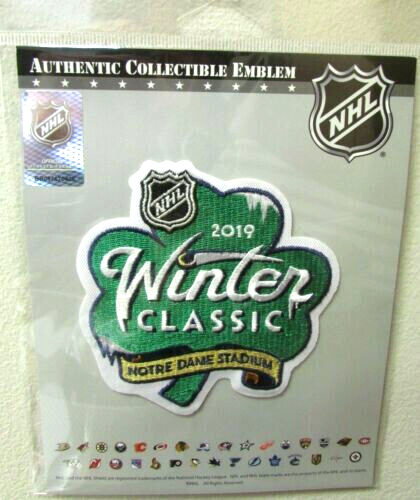 2019 Winter Classic Jersey Patch Notre Dame Stadium Boston Bruins ...