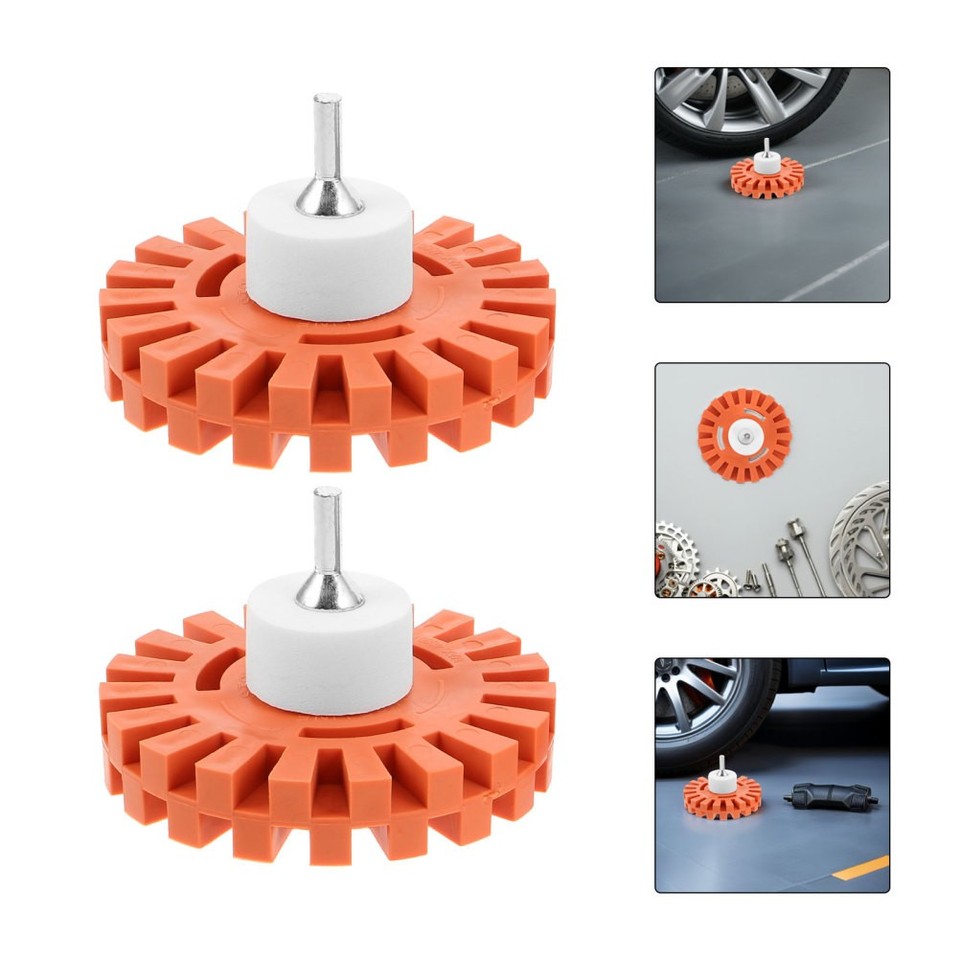 2 Pcs Glue Removal Polishing Wheel Adhesive Eraser for Motorcycles ...