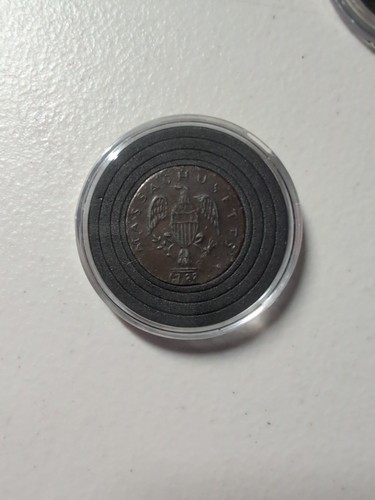 1788 Massachusetts Cent Colonial Copper Coin 1C - Rare Early Colonial ...