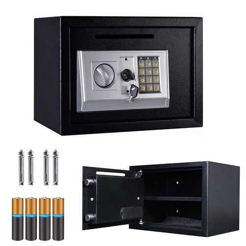 16L SECURE DIGITAL STEEL SAFE ELECTRONIC SECURITY HOME OFFICE MONEY ...