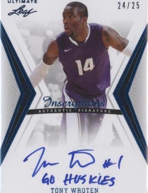 2012 Leaf Ultimate - Base Autographs Tony Wroten #BA-TW1 Inscriptions ...
