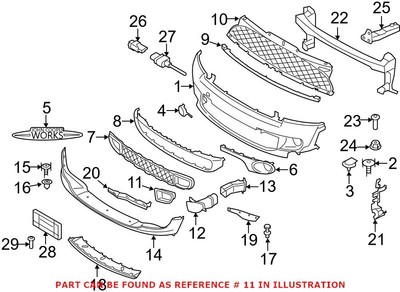 Genuine OEM Brake Air Duct for Mini 51117255120 | eBay