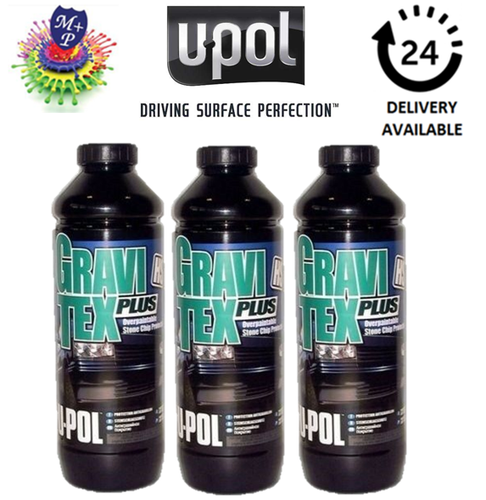 Upol Gravitex Black Stone Chip Protector 3 x 1 Litre U-POL | eBay UK