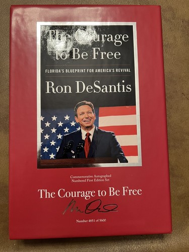 RON DeSANTIS SIGNED BOOK THE COURAGE TO BE FREE AUTOGRAPHED With COA | eBay