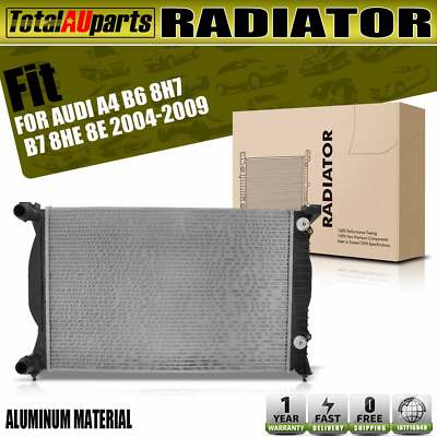 Coolant Radiator for Audi A4 B6 8H7 8HE 8EC B7 8ED 2004-2009 2.0L 3.2L ...
