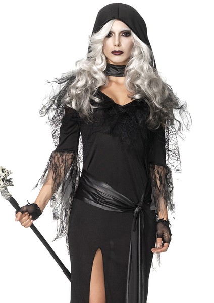 Soul Stealer Grim Reaper Dress Outfit Adult Halloween Party Costume S/m ...