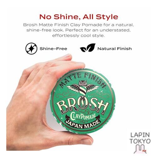 [NEW] BROSH Clay Pomade for Men 4 fl oz - Natural Matte Look Hair ...