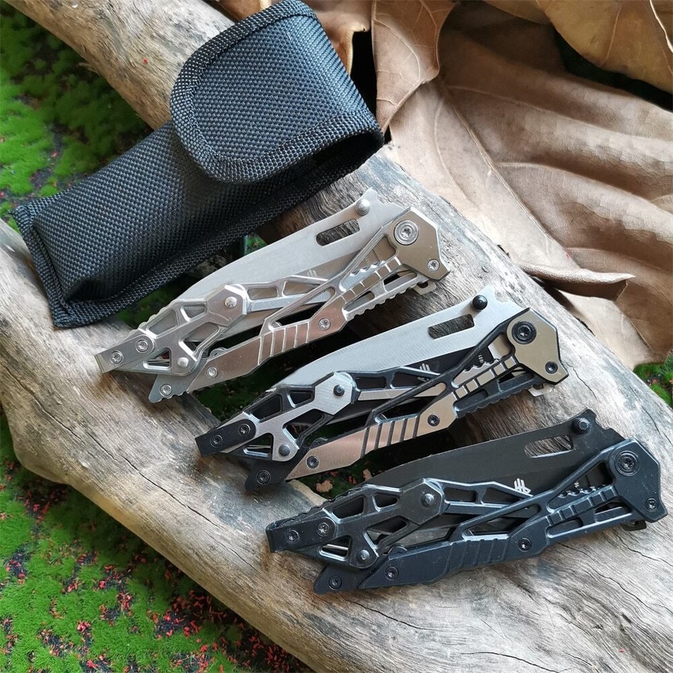 All-steel mechanical design folding knife, suitable for tactical ...