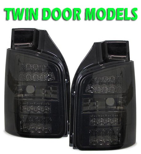 For VW Transporter Caravelle T5 03-10 Smoked LED back rear tail lights ...