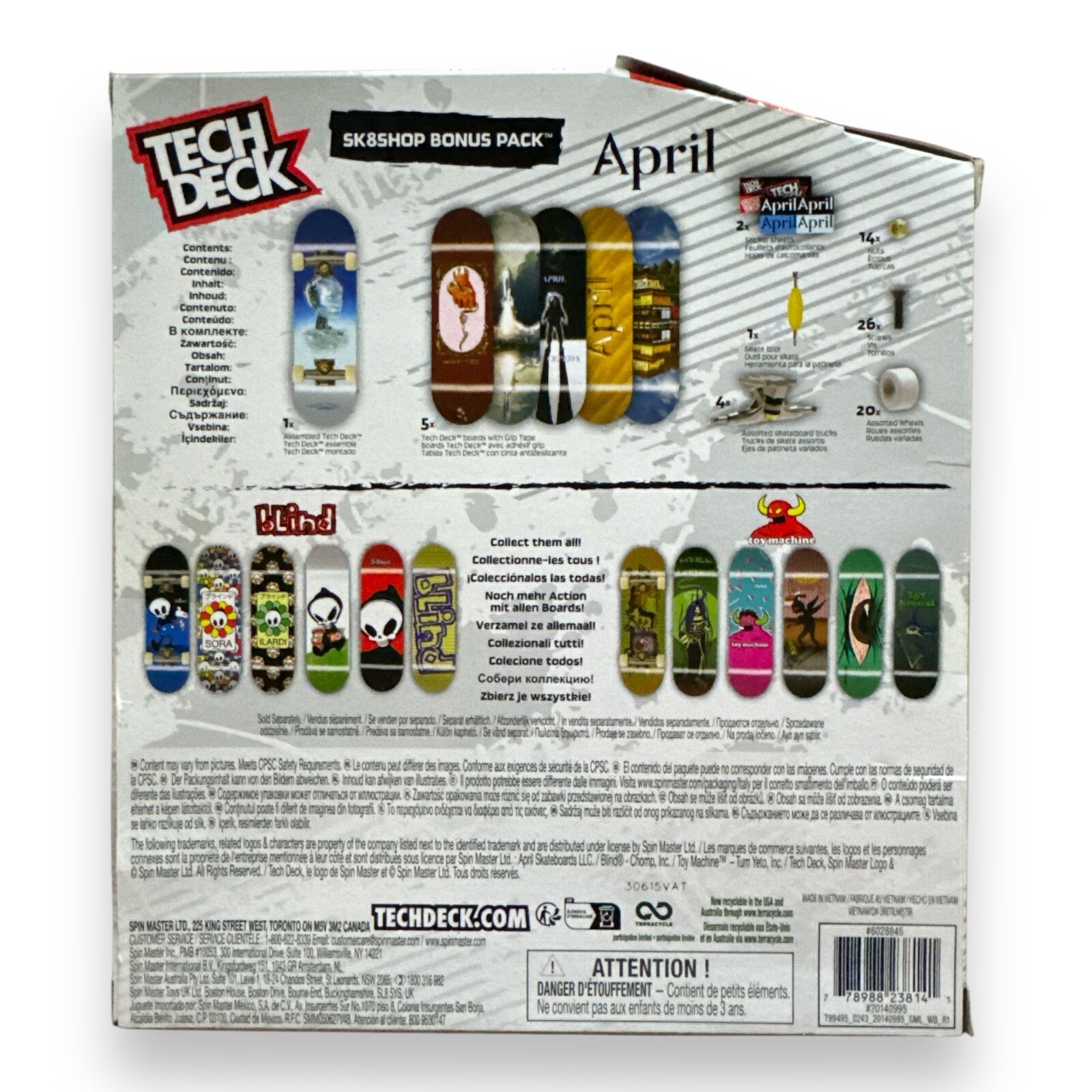 Tech Deck. April Skateboards Sk8shop Bonus Pack Fingerboards NEW