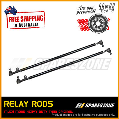 2 Pcs TruPro outer Relay Rods for TOYOTA Landcruiser 80 105 Series ...
