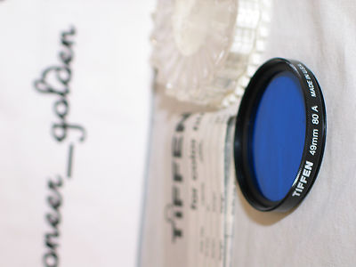 TIFFEN 49mm BLUE 80A filter w/ case MINT | eBay