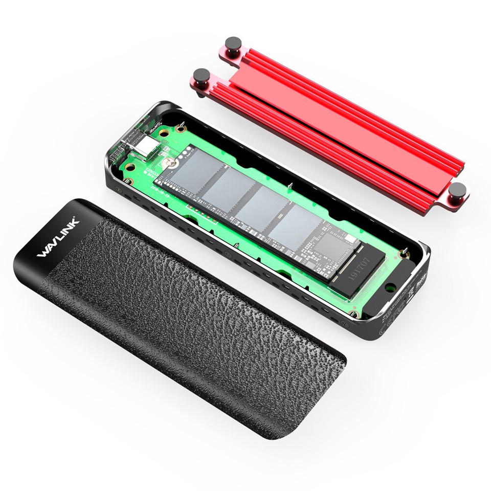 Wavlink 40Gbps M.2 NVME Enclosure PCI-E SSD Case Thunderbolt NVMe ...