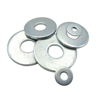 M6 / 6mm METRIC WASHERS STANDARD FORM A THICK BRIGHT ZINC PLATED BZP ...