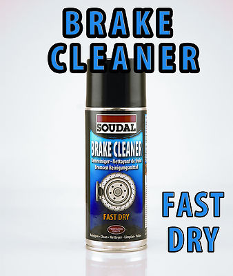 SOUDAL BRAKE AND CLUTCH CLEANER 400ML SPRAY FAST DRYING PREVENT ...