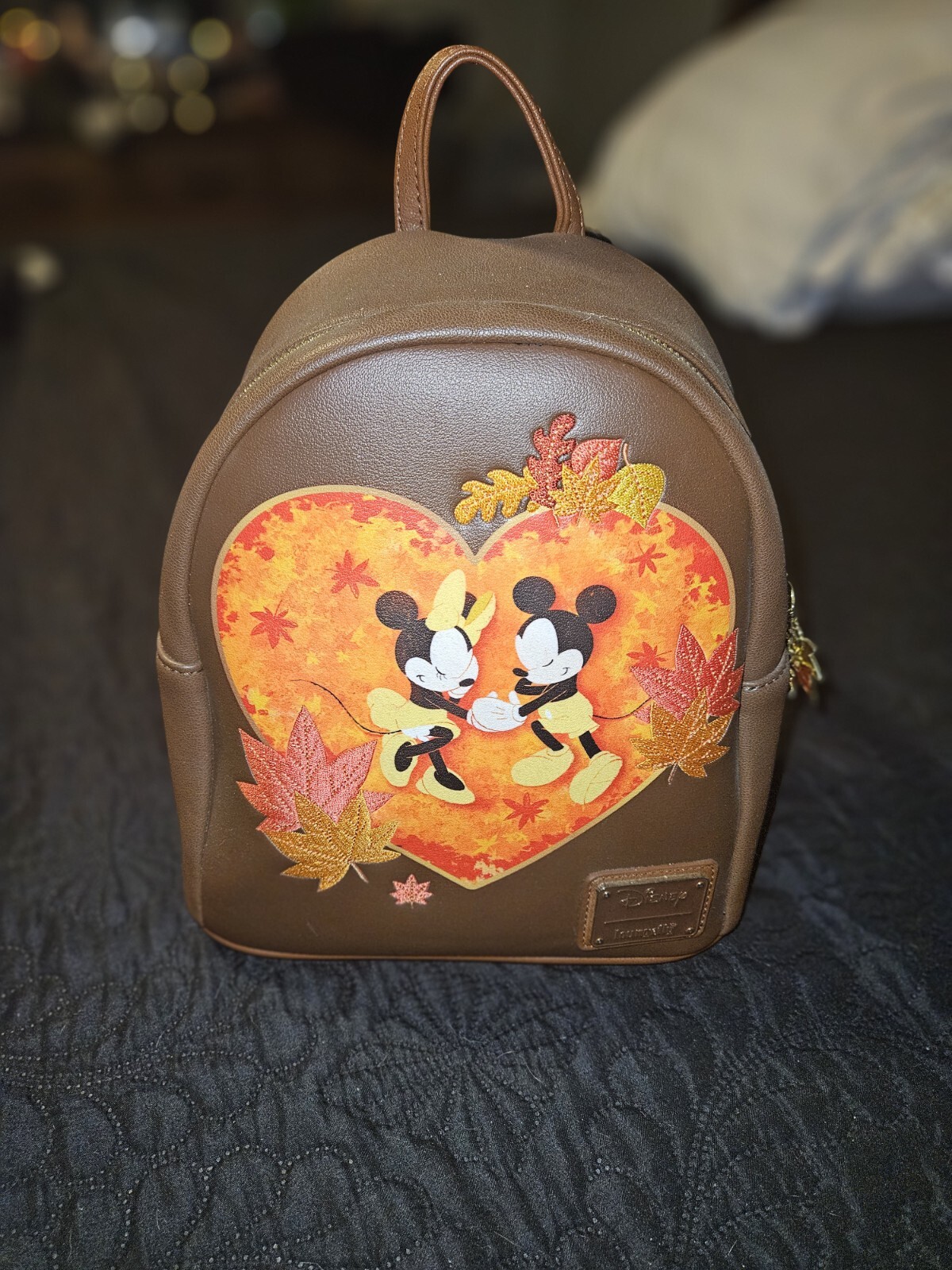 Exclusive Disney Fall Mickey and Minnie Loungefly Bac… - Gem