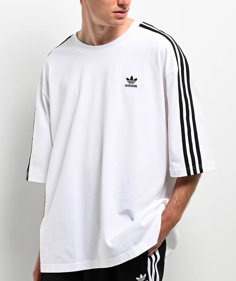 NEW MEN'S ADIDAS ORIGINALS TREFOIL OVERSIZE TEE SHIRT ~SIZE LARGE # ...