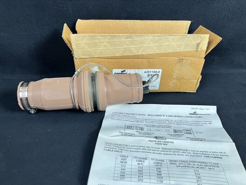 Cooper Roughneck A201106-8 Brown Male Plug Insulator E1049 SERIES | eBay