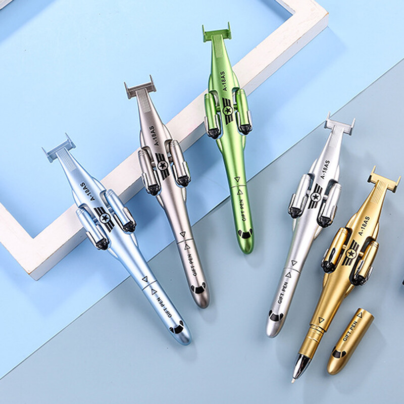 Creative Helicopter Airplane Shape Gel Pen Student Writing Office ...
