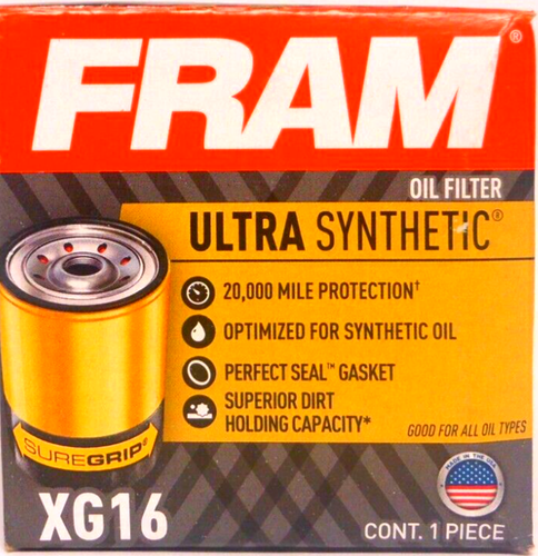 Engine Oil Filter-VIN: Z, FI Fram XG16 for sale online | eBay