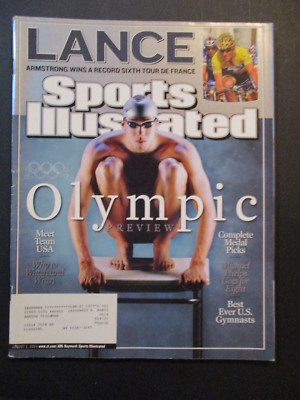 Michael Phelps Sports Illustrated August 2, 2004 Olympics Lance ...