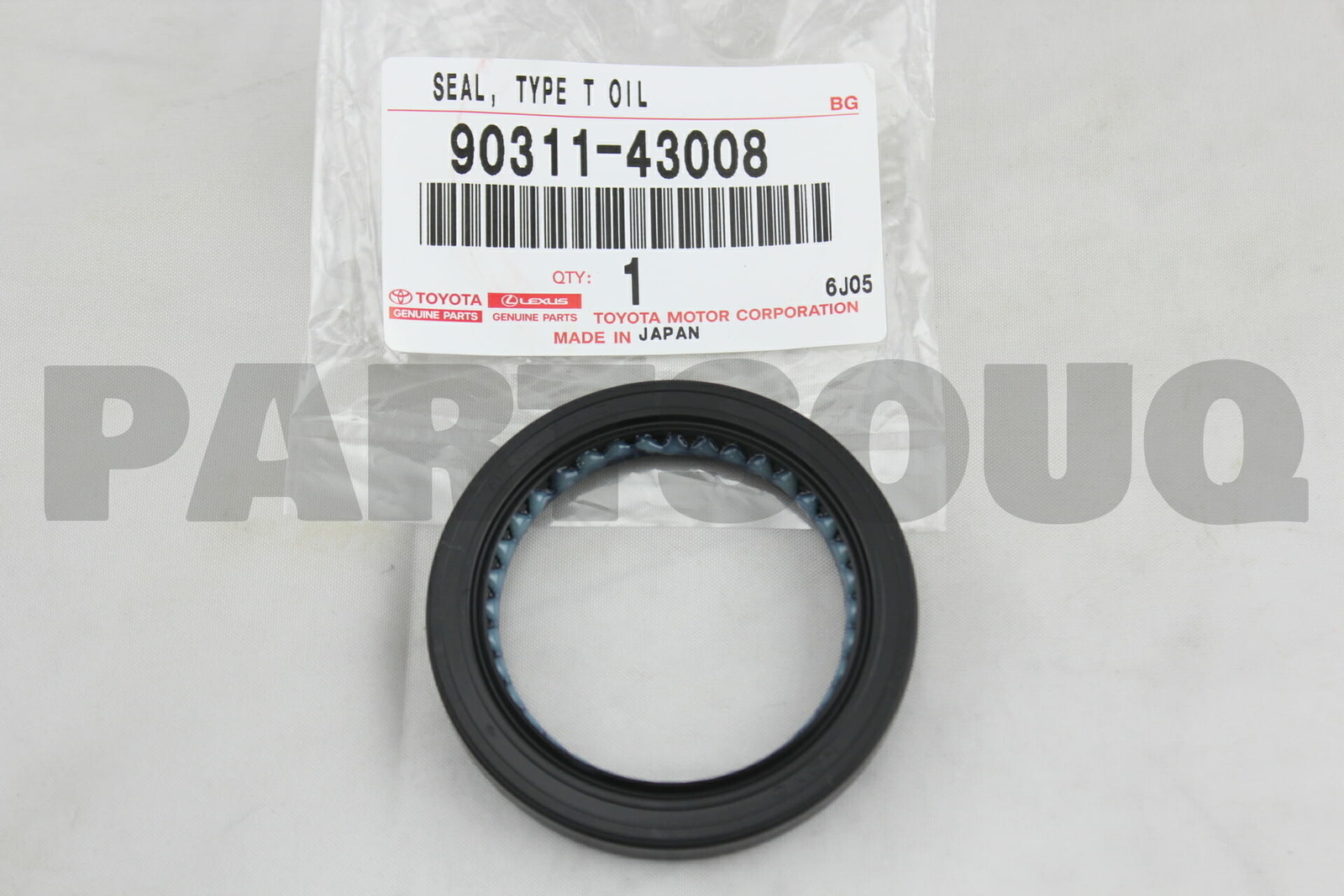 9031143008 Genuine Toyota SEAL, OIL, NO.2 (FOR TRANSFER RH BEARING ...