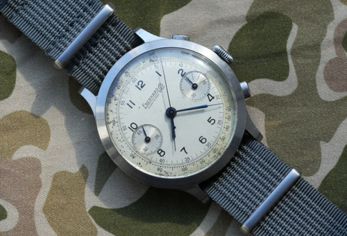 Eberhard & Co. 'Pre Extra Fort' Chronograph 40mm Steel 16000 Valjoux 65 ...