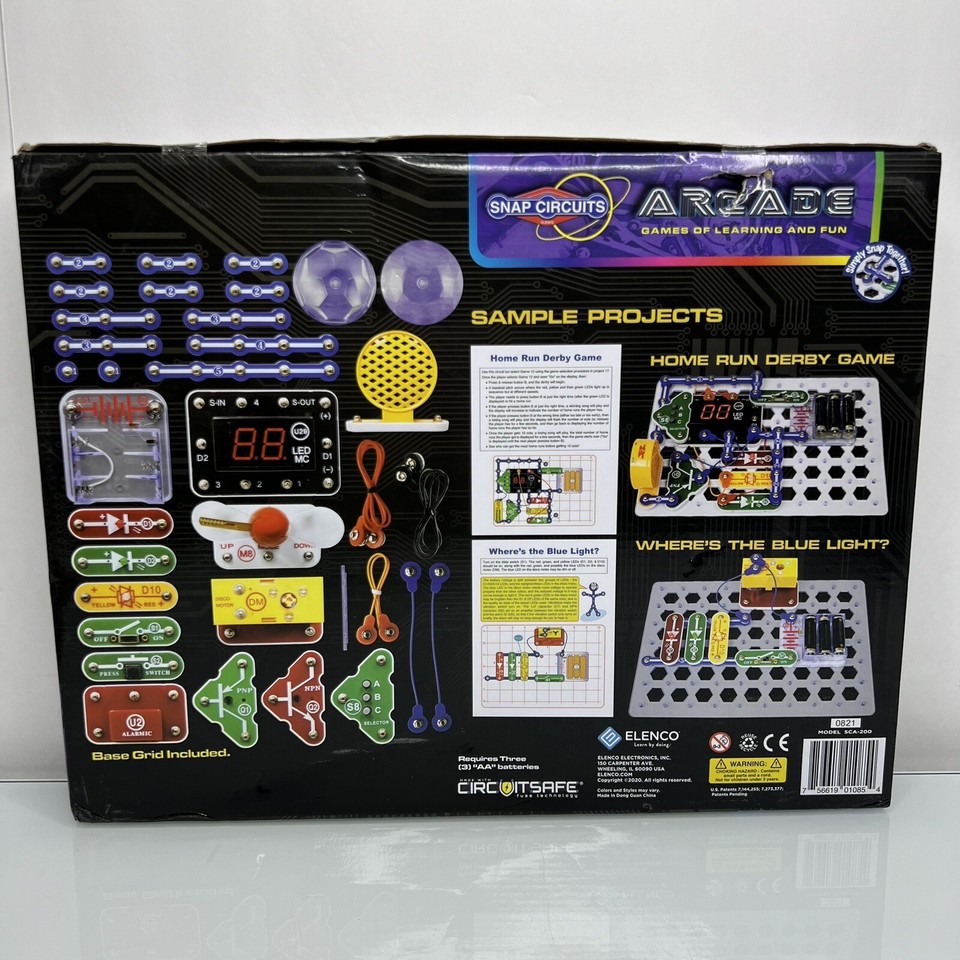 Snap Circuits Arcade Electronics Exploration Kit Stem Activities Ages 8 ...