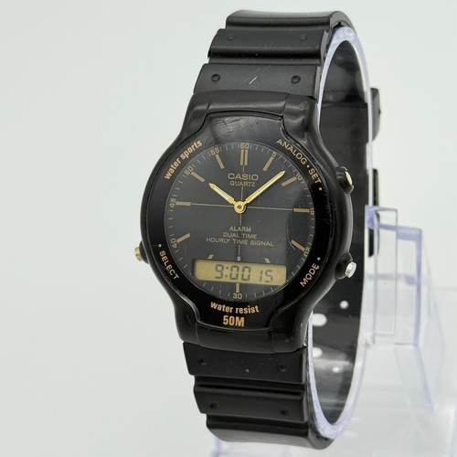 Vintage 1990s CASIO Analog-Digital Dual Time Water Sports Watch, Alarm ...