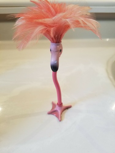 Super Cute XONEX Pink Flamingo Standing Pen 7” Tall Statuet Feathers | eBay