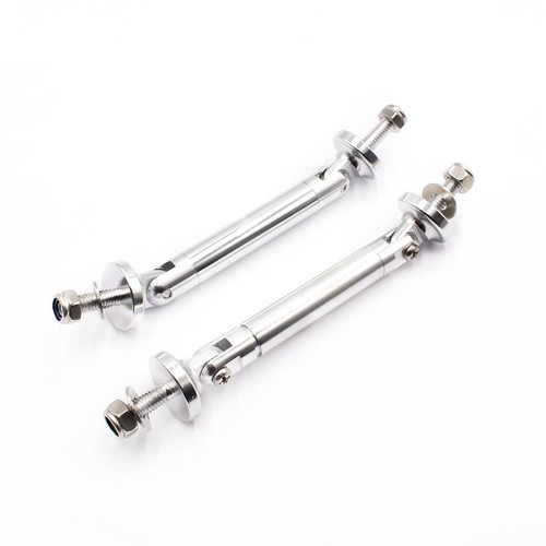 2pc Adjustable Front Bumper Lip Splitter Spoiler Strut Rod Tie Support ...