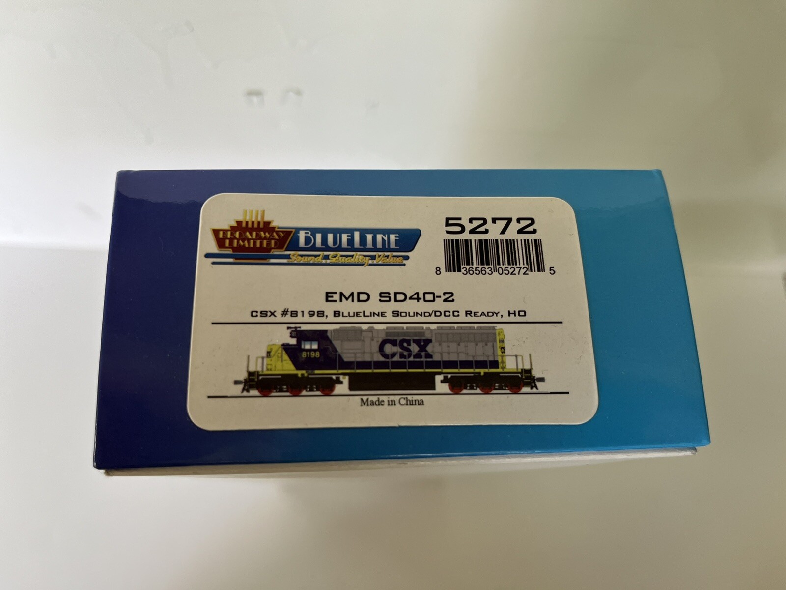 Broadway Limited BLI Blue line SD40-2 5272 CSX #8198 DCC/DC Sound w ...
