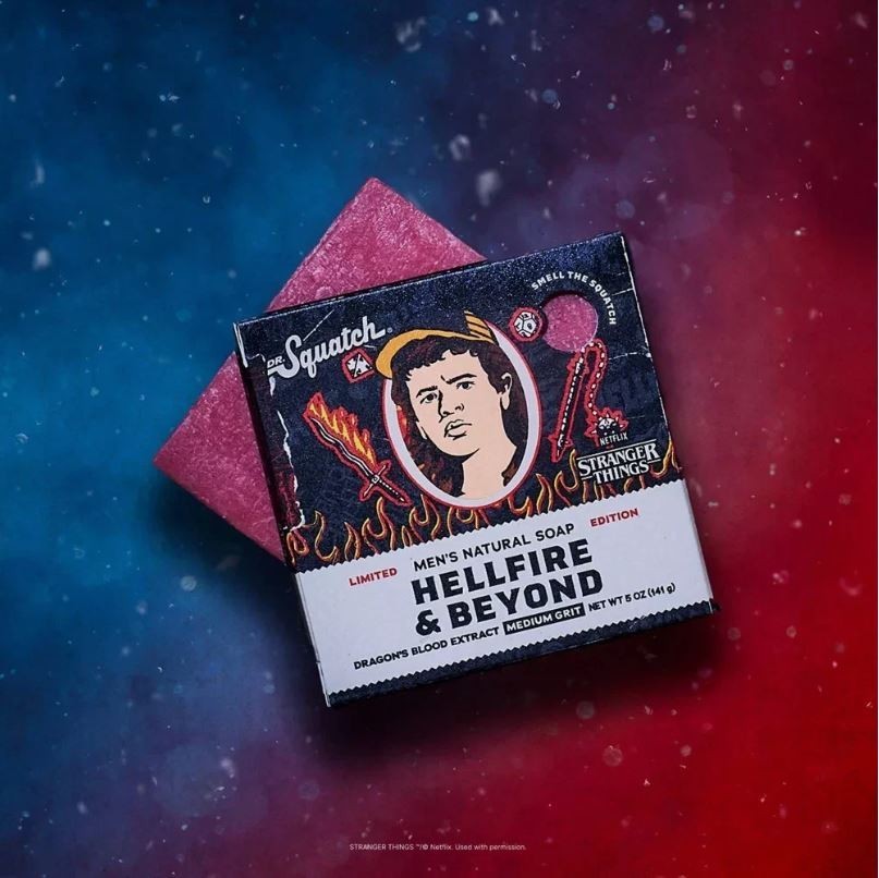 STRANGER THINGS - Hellfire & Beyond - Dr. Squatch Bar Soap 5oz ...