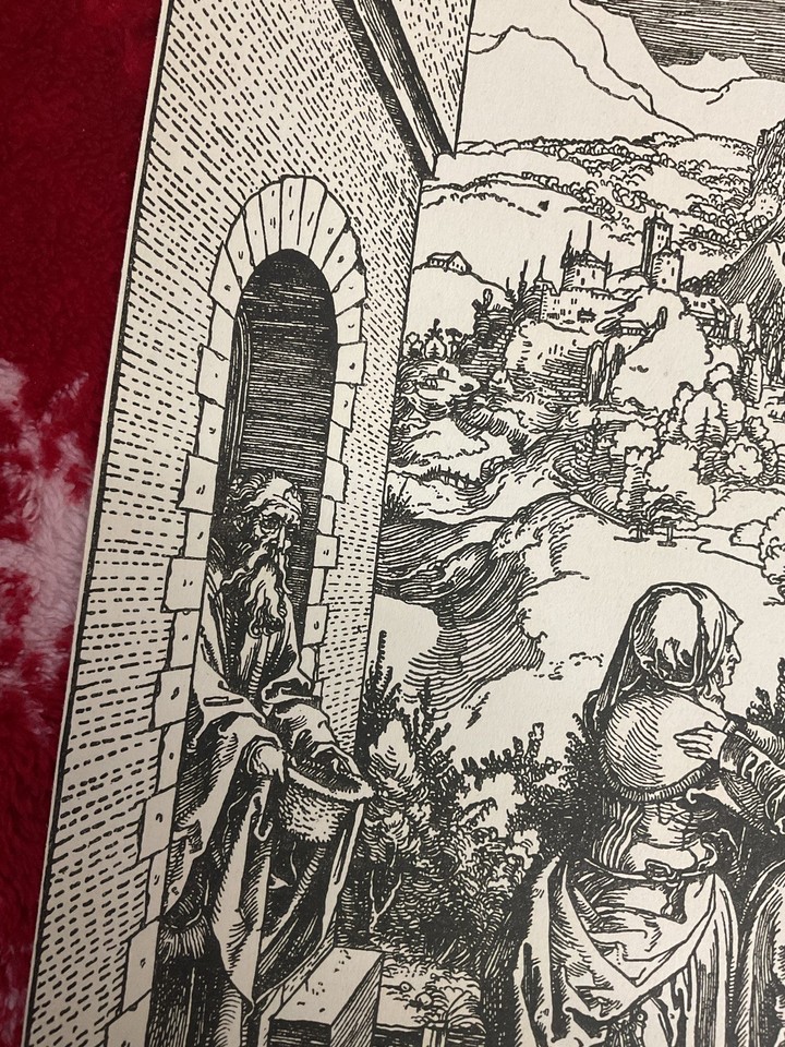 RARE Art Print , GENUINE ANTIQUE, ALBRECHT DURER ,woodcut SIGNATURE ...