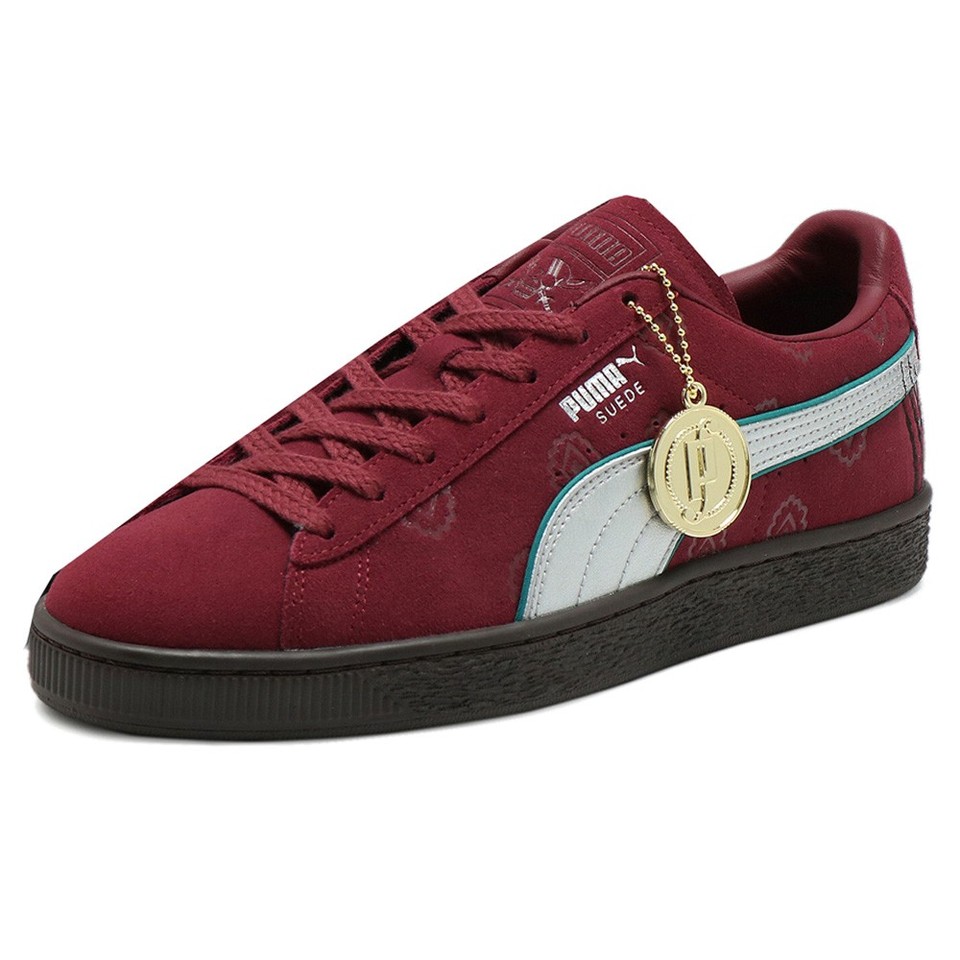 PUMA X One Piece Suede Red Haired Shanks Lace Up Mens Red Sneakers ...