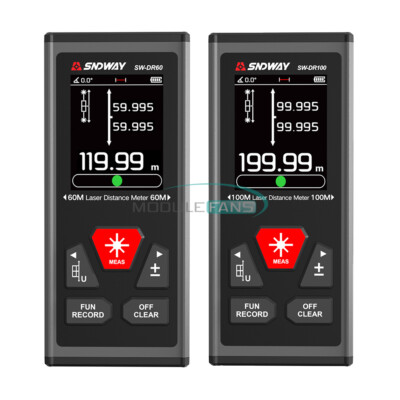 SNDWAY 60m 100m Digital Laser Distance Meter Rangefinder Range Finder ...