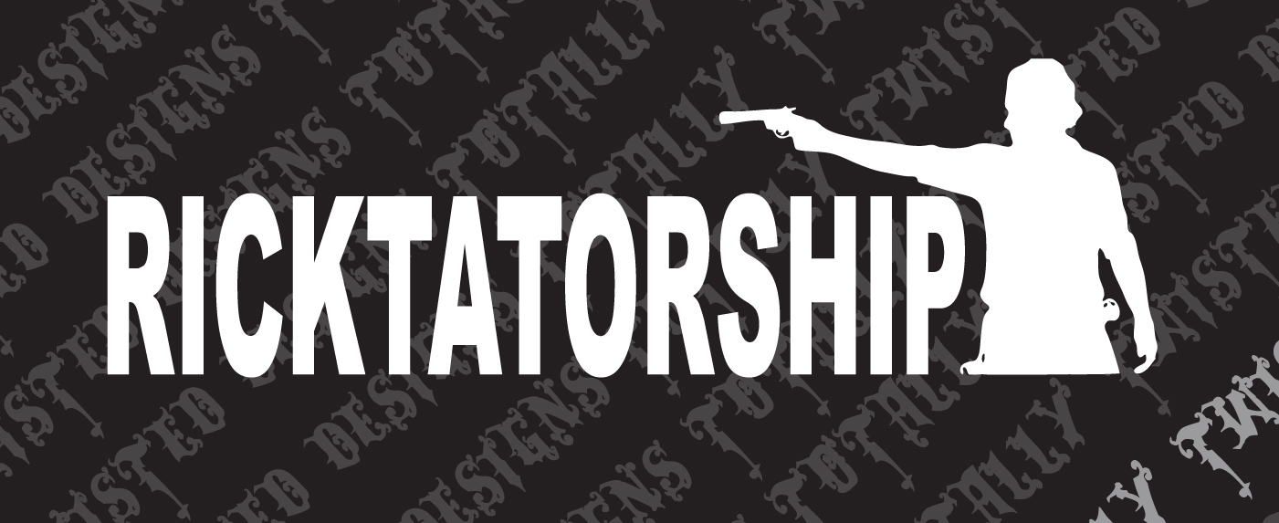 The walking dead ricktatorship vinyl car truck decal sticker rick ...