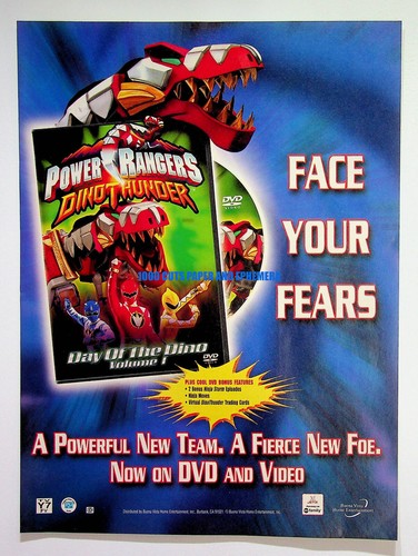 Power Rangers Dino Thunder Jetix abc TV 2004 Print Magazine Ad Poster ...