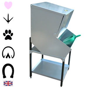 Metal Feed Bin GALVANISED RODENT PROOF High Front Access Storage Horse ...
